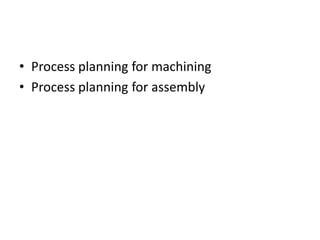 computer aided process planning, approaches to capp, variant and ...