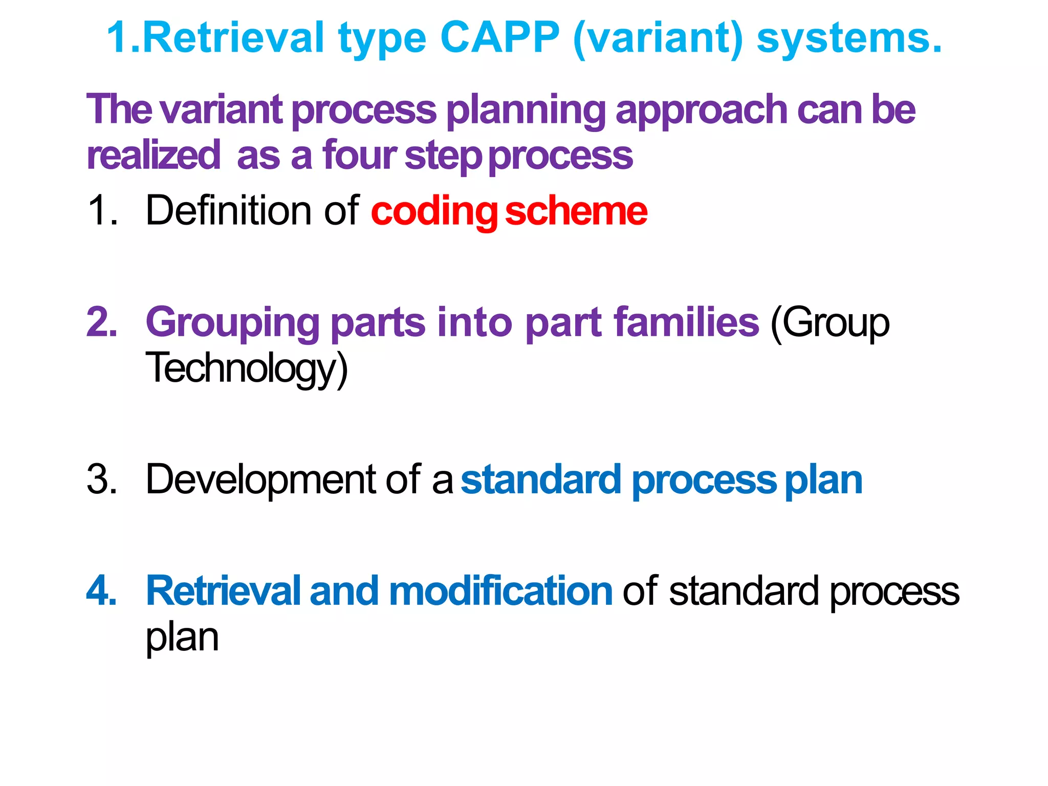 COMPUTER AIDED PROCESS PLANNING | PPTX