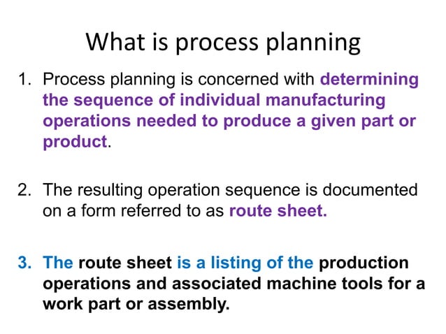 COMPUTER AIDED PROCESS PLANNING | PPTX