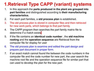 Computer – Aided process planning (CAPP) | PPTX
