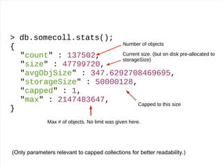 Capped collections | PPT
