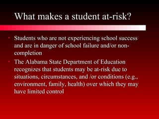 Interventions and Resources for At-Risk Students | PPT