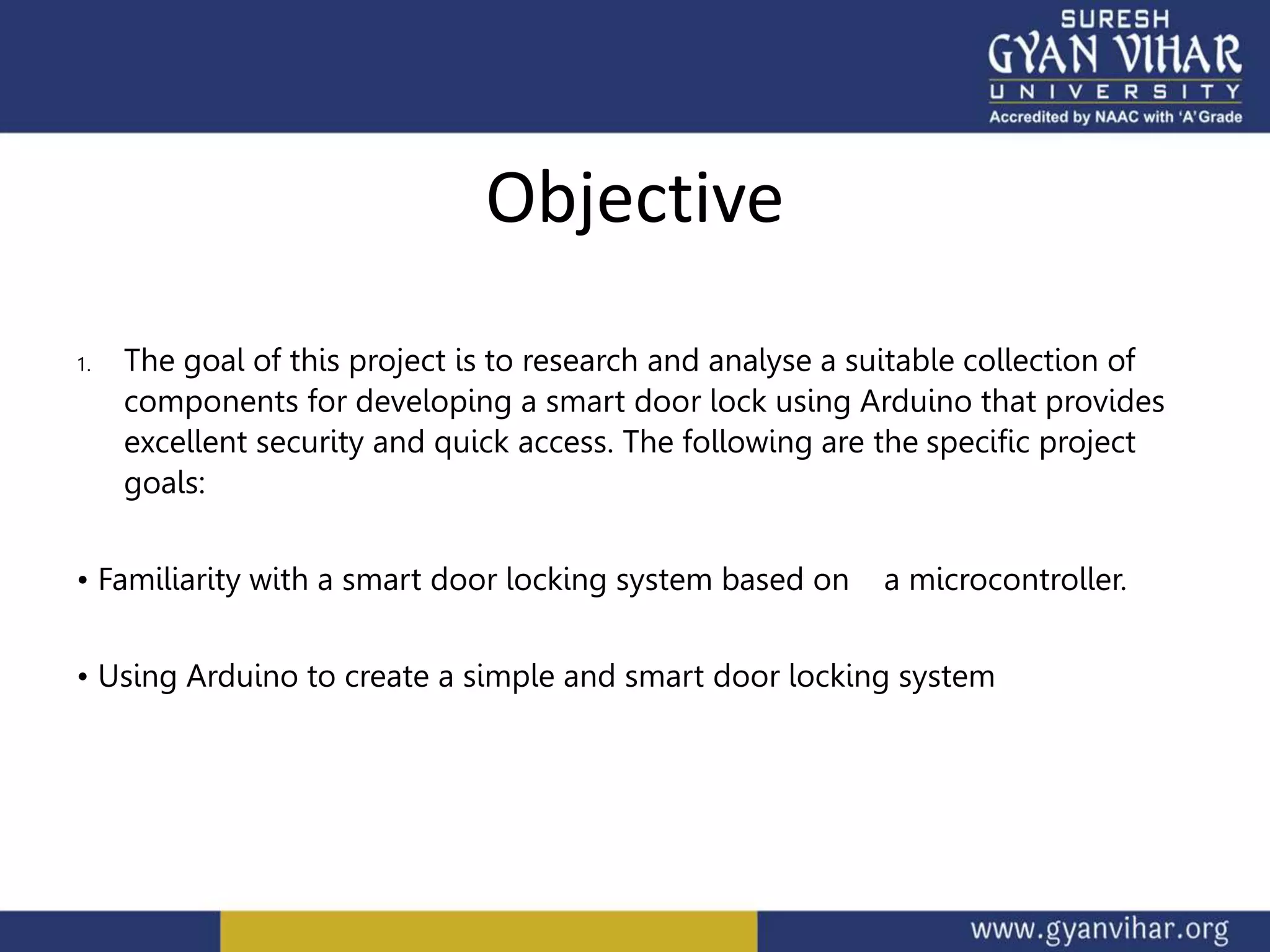 Smart Door Locking System Using Arduino Ppt 9993