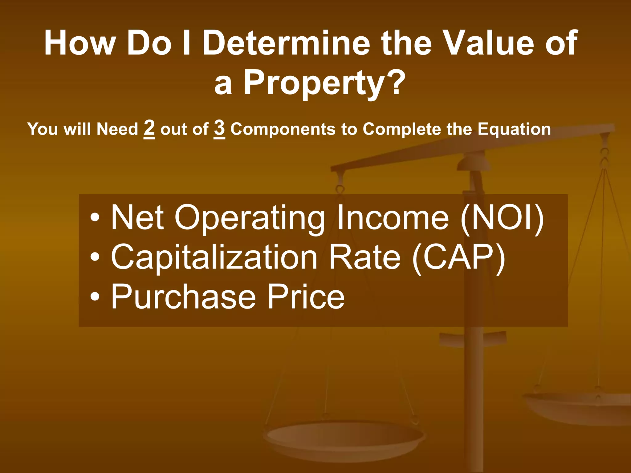 Cap Rate Presentation, How to calculate the rentability of an ...