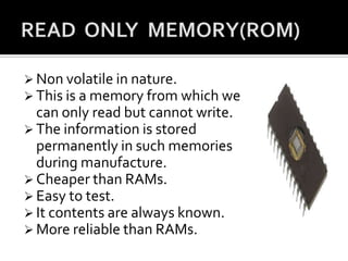 Computer Memory | PPTX