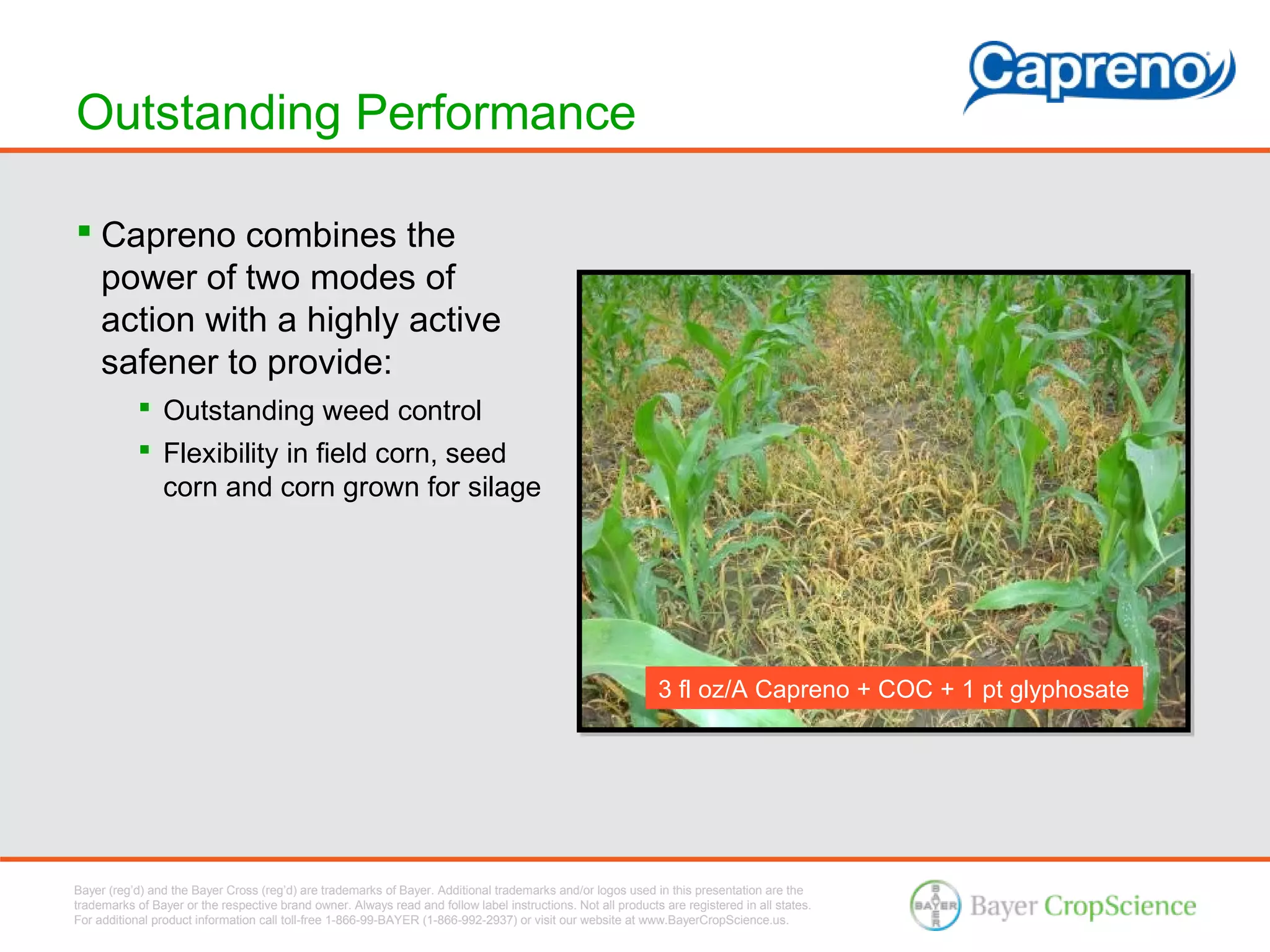 Capreno corn herbicide 2012 brand presentation | PPT | Agriculture ...