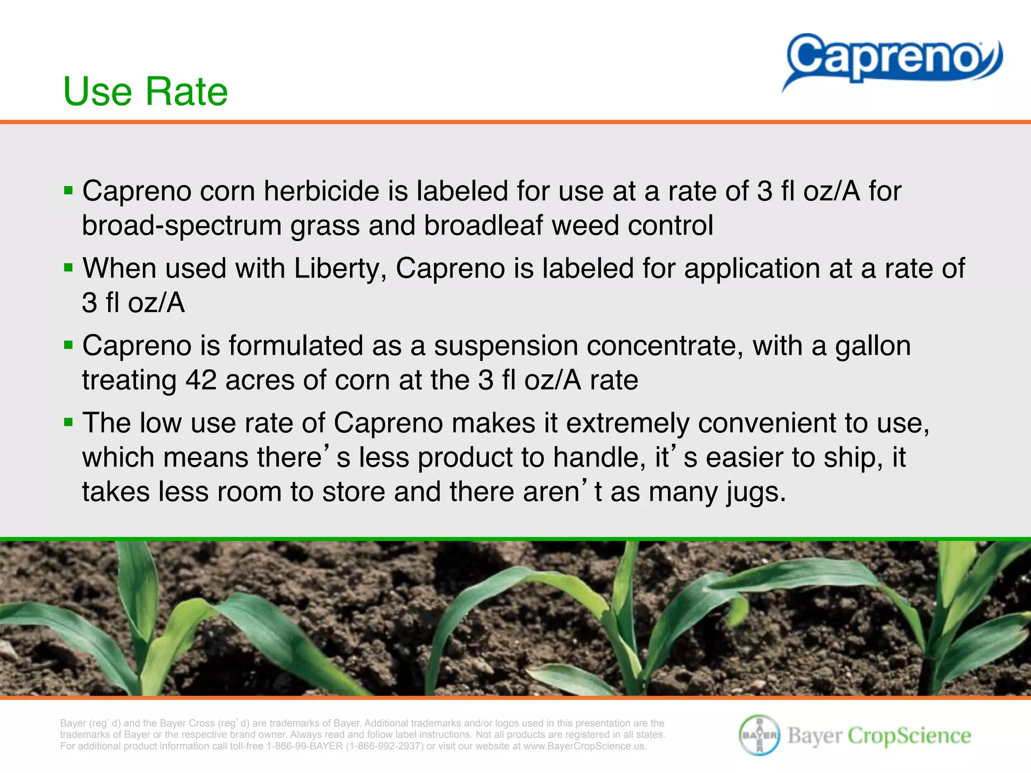Capreno Corn Herbicide - 2012 Product Guide | PDF