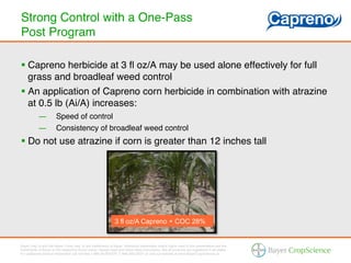 Capreno Corn Herbicide - 2012 Product Guide | PDF | Agriculture ...