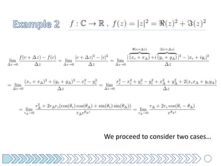 Complex Analysis - Differentiability and Analyticity (Team 2) - University of Leicesterr | PPSX