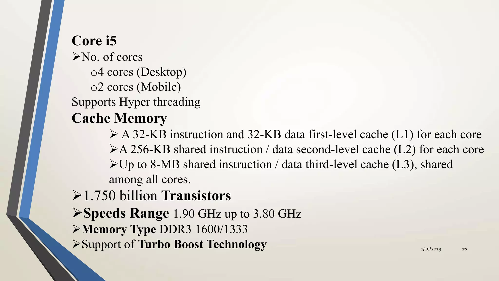 Core i3,i5,i7 and i9 processors | PPTX