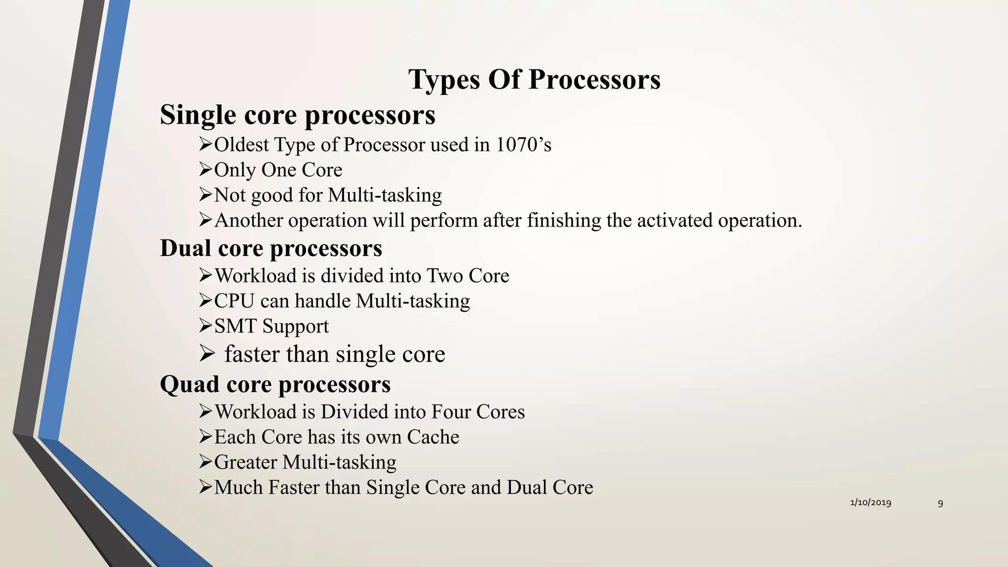 Core i3,i5,i7 and i9 processors | PPTX