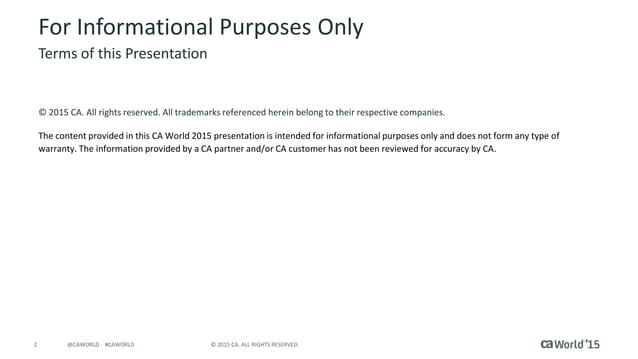 Tech Talk: CA Project and Portfolio Management All About Resources | PPT