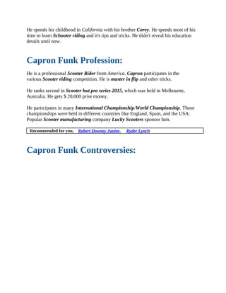 Capron funk | PDF