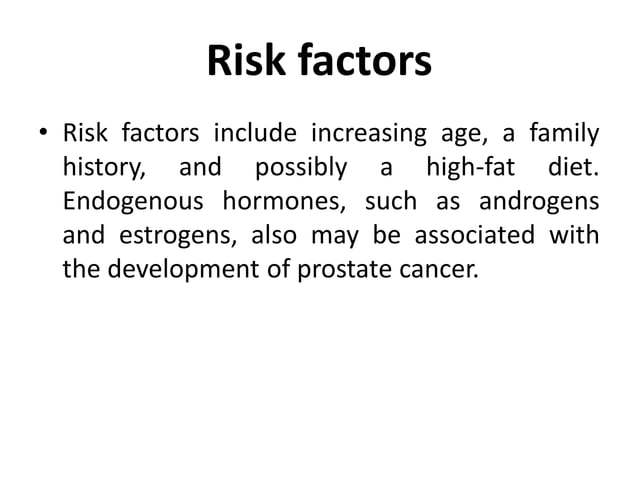 Cancer of Prostate- Easy PPT for Nursing Students | PDF