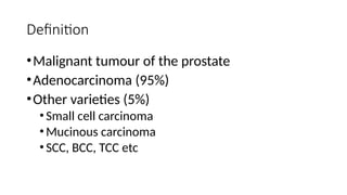 CA Prostate PowerPoint presentation surgery | PPTX