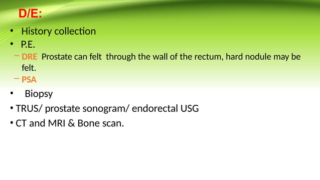 Ca Prostrate.medical surgical nursingpptx | PPTX
