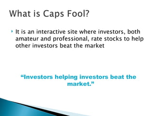 Caps | PPT