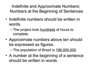 Caps and numbers | PPT