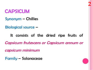 Capsicum | PPTX