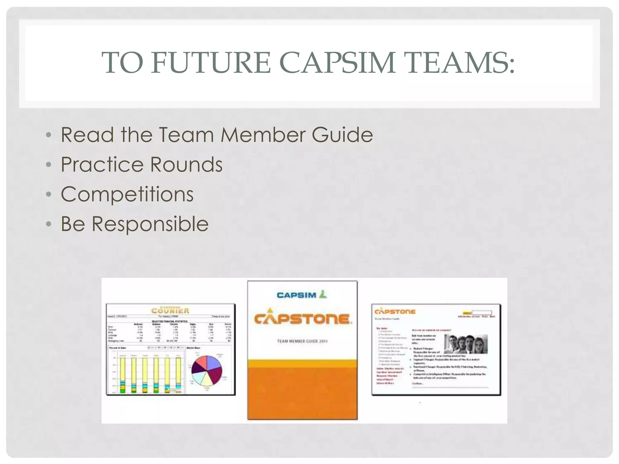 Capsim presentation | PPTX