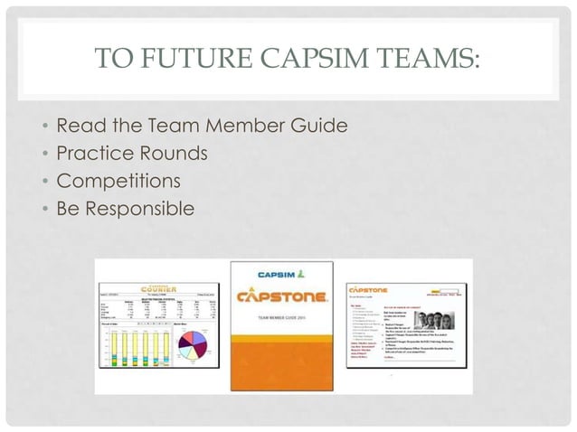Capsim presentation | PPTX | Business Accounting & Finance | Business