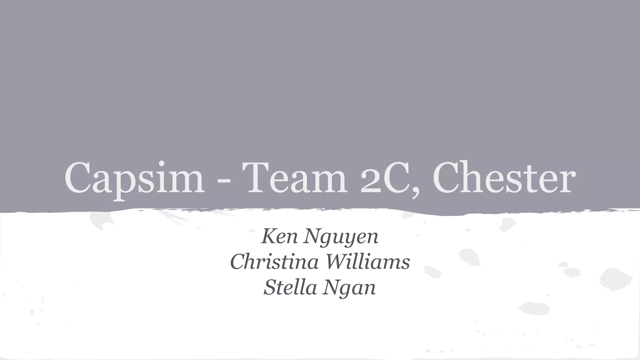 Capsim presentation | PPTX