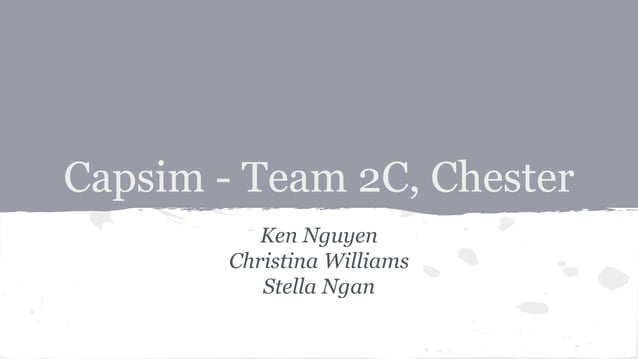 Capsim presentation | PPTX