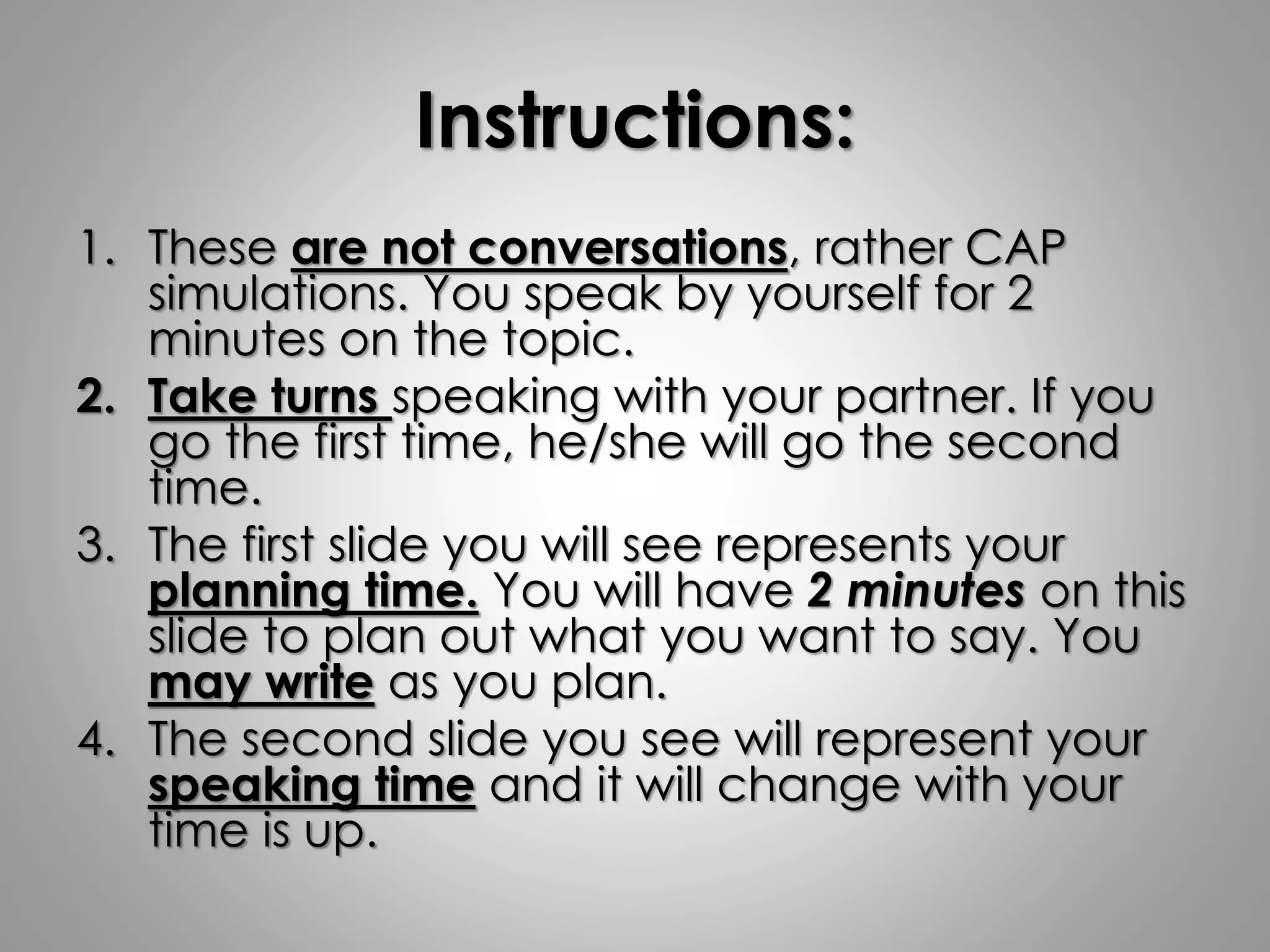 Presentational Speaking Practices | PPTX