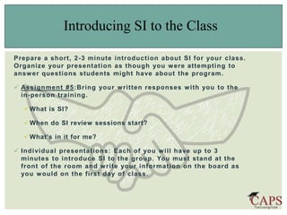 Caps SI module (3 of 4) | PPTX