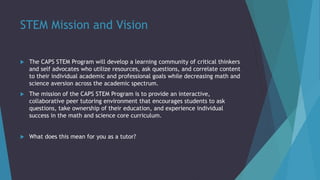 CAPS STEM Team Training Module Spring 17 part 1 | PPT