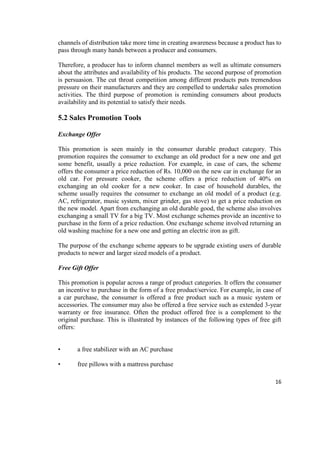 Effect of Sales Promotion on the sale of FMCG products | DOCX