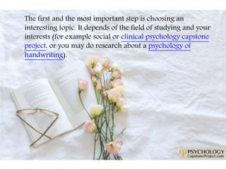 How to write a psychology capstone project? | PPT