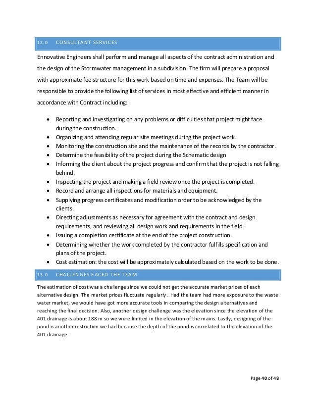 StormWater project report