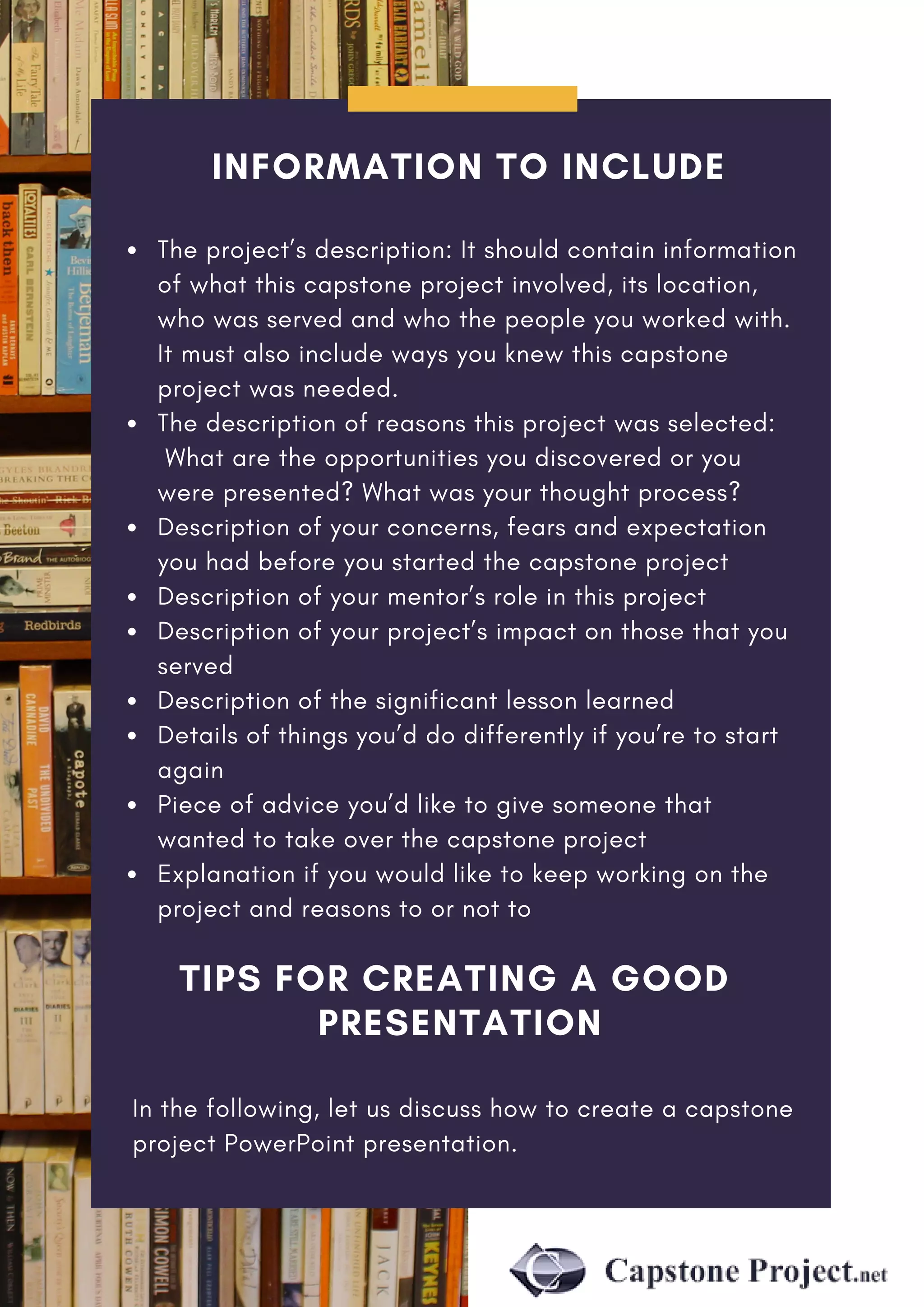 Capstone PowerPoint Presentation: Outline, Examples & Tips | PDF