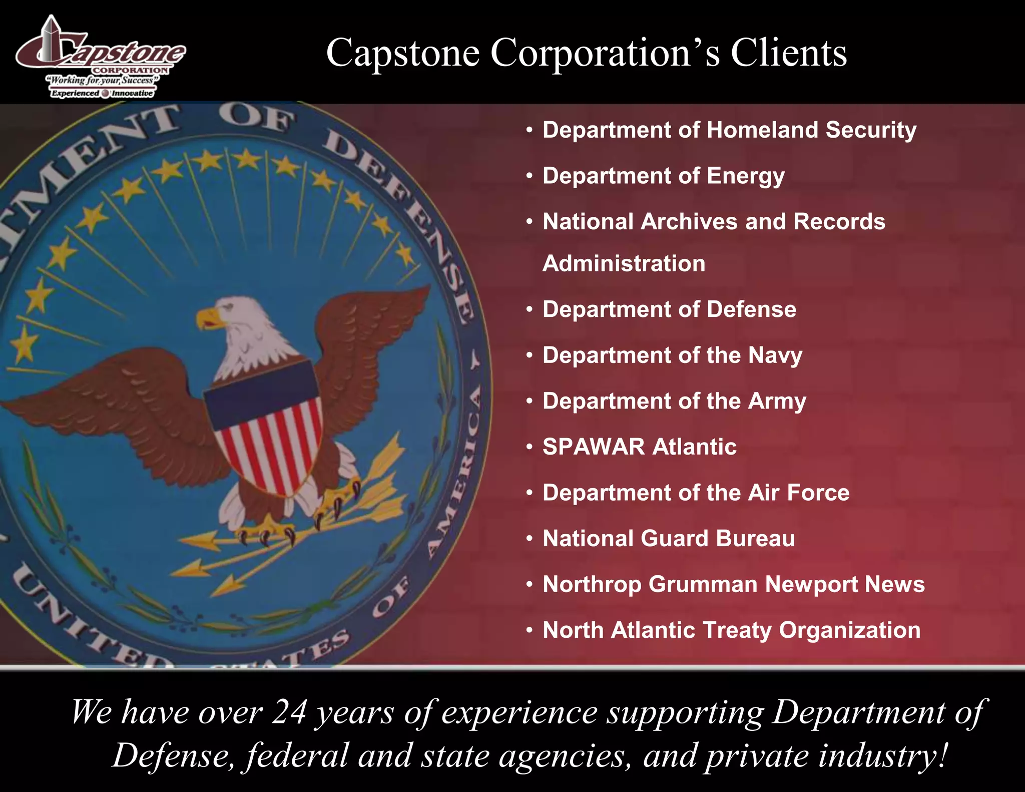 Capstone Capability Briefing | PPTX