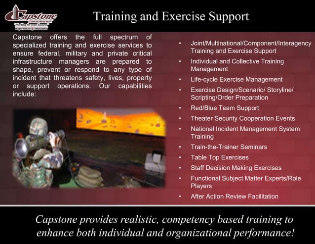 Capstone Capability Briefing | PPTX