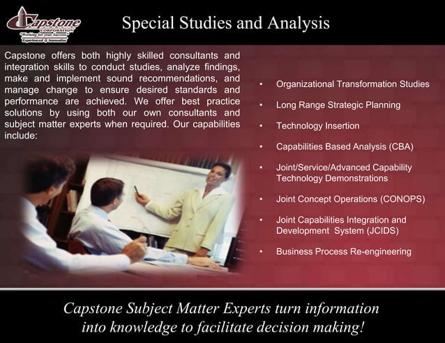 Capstone Capability Briefing | PPTX