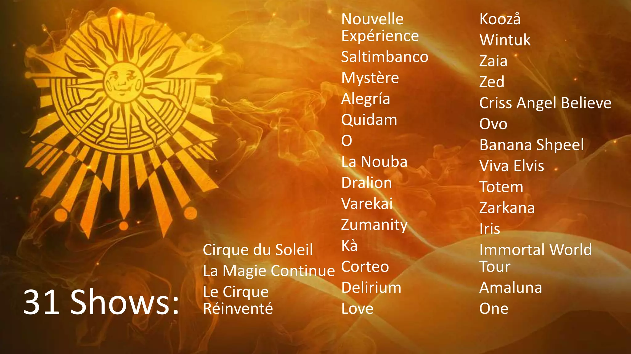 Cirque du soleil - business model & strategy | PPTX