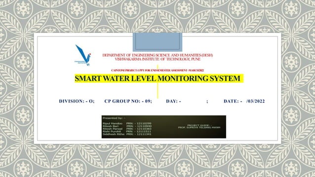 Smart water level management system | PPTX | Home Appliances | Home ...