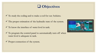 Smart water level management system | PPTX