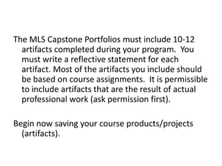 Capstone instructions and examples | PPT