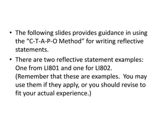 Capstone instructions and examples | PPT