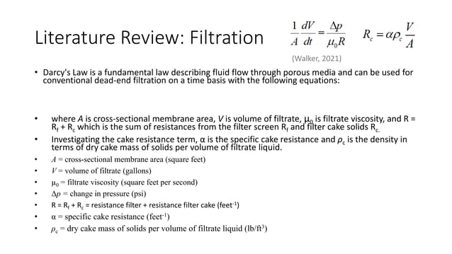Design of an Algae Filtration Facility | PPT