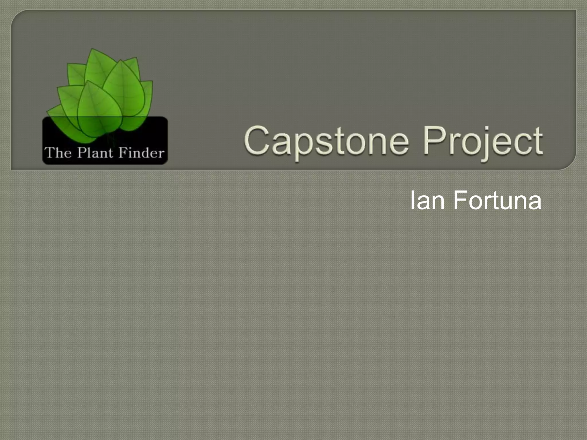 Capstone powerpoint | PPTX
