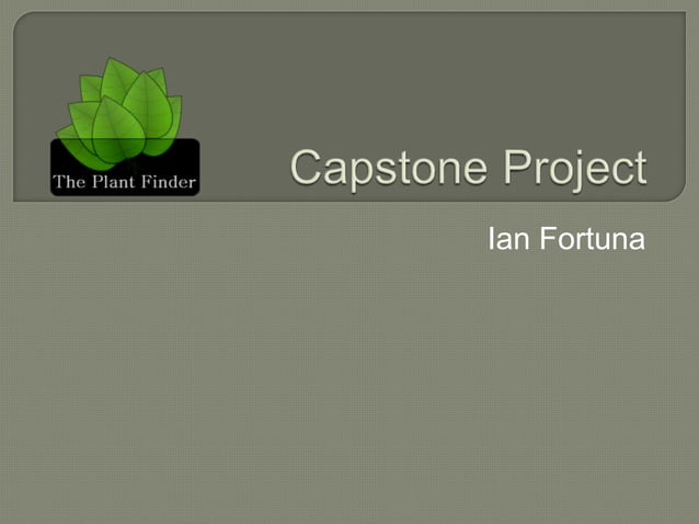 Capstone powerpoint | PPT