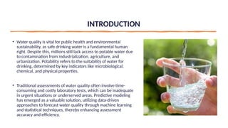 Predicting Water Potability: A Data-Driven Approach to Ensuring Safe ...