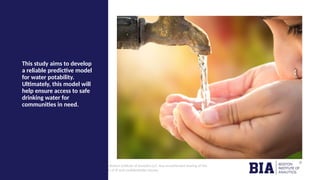 Predicting Water Potability: A Data-Driven Approach to Ensuring Safe ...