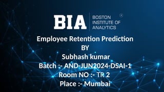 Employee Retention Prediction: Enhancing Workforce Stability | PPT