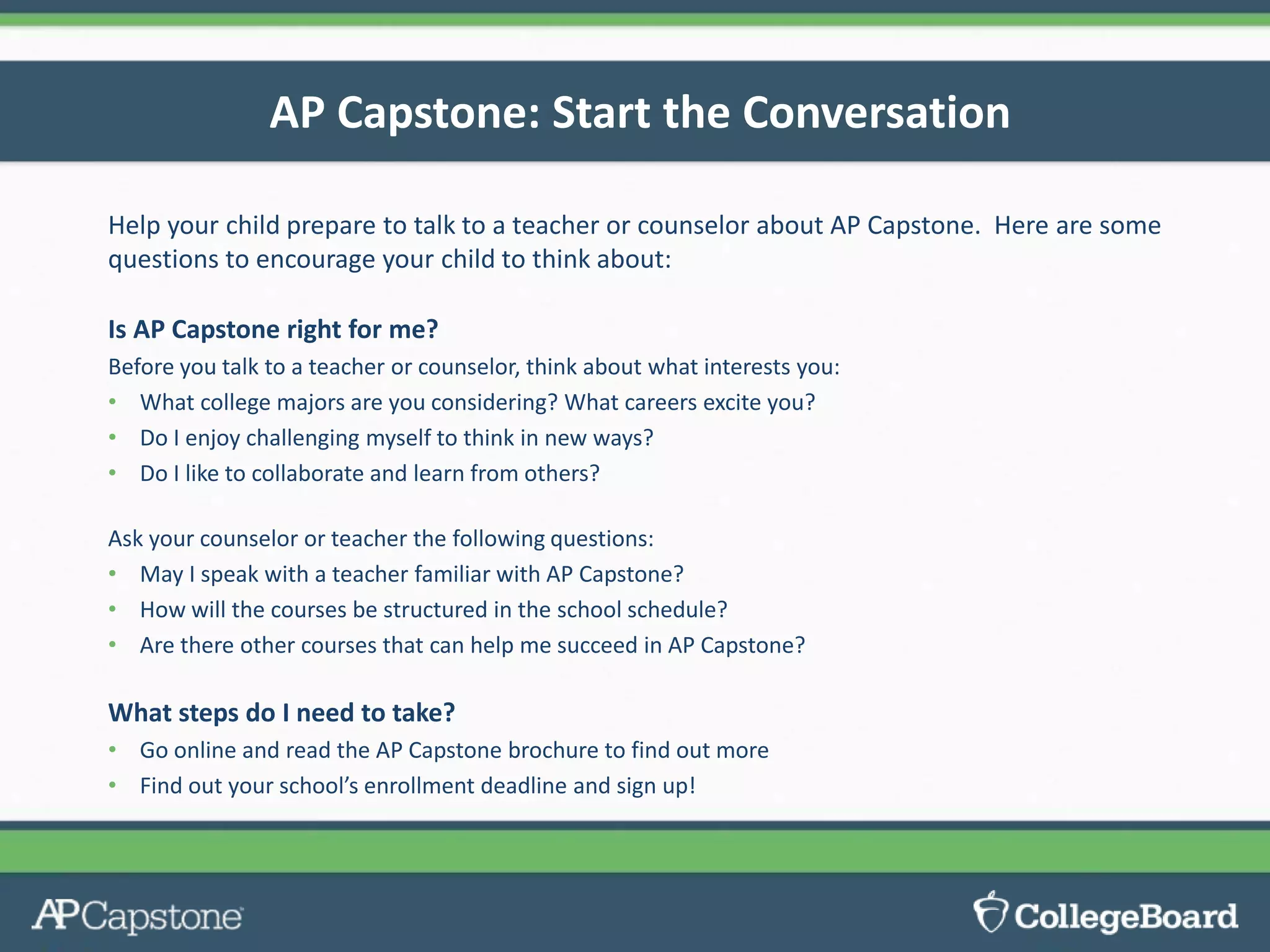Capstone Presentation Freshmen | PPTX
