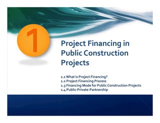 Project Financing in Public Projects | PDF